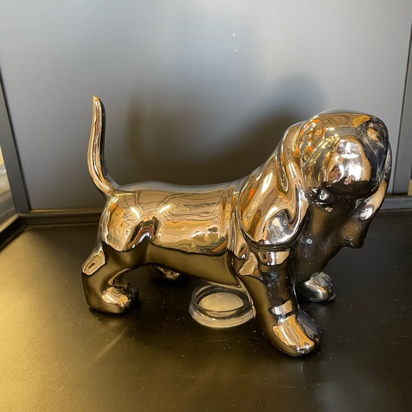 Pier 1 | Art | Pier Puppy Statue Silver Tone Heavy Door Stop Tabletop ...
